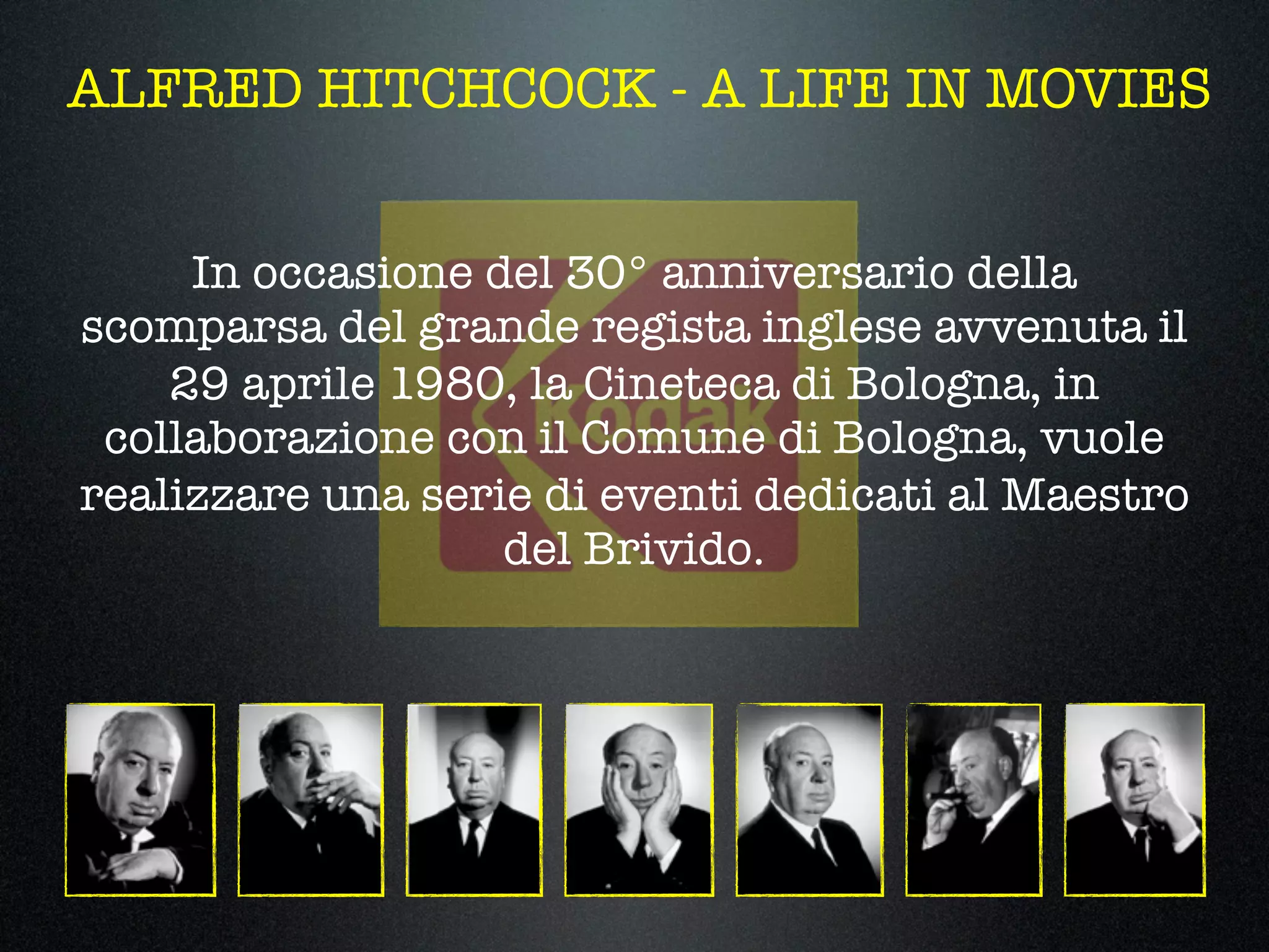Alfred Hitchcock - A life in movies | PPT