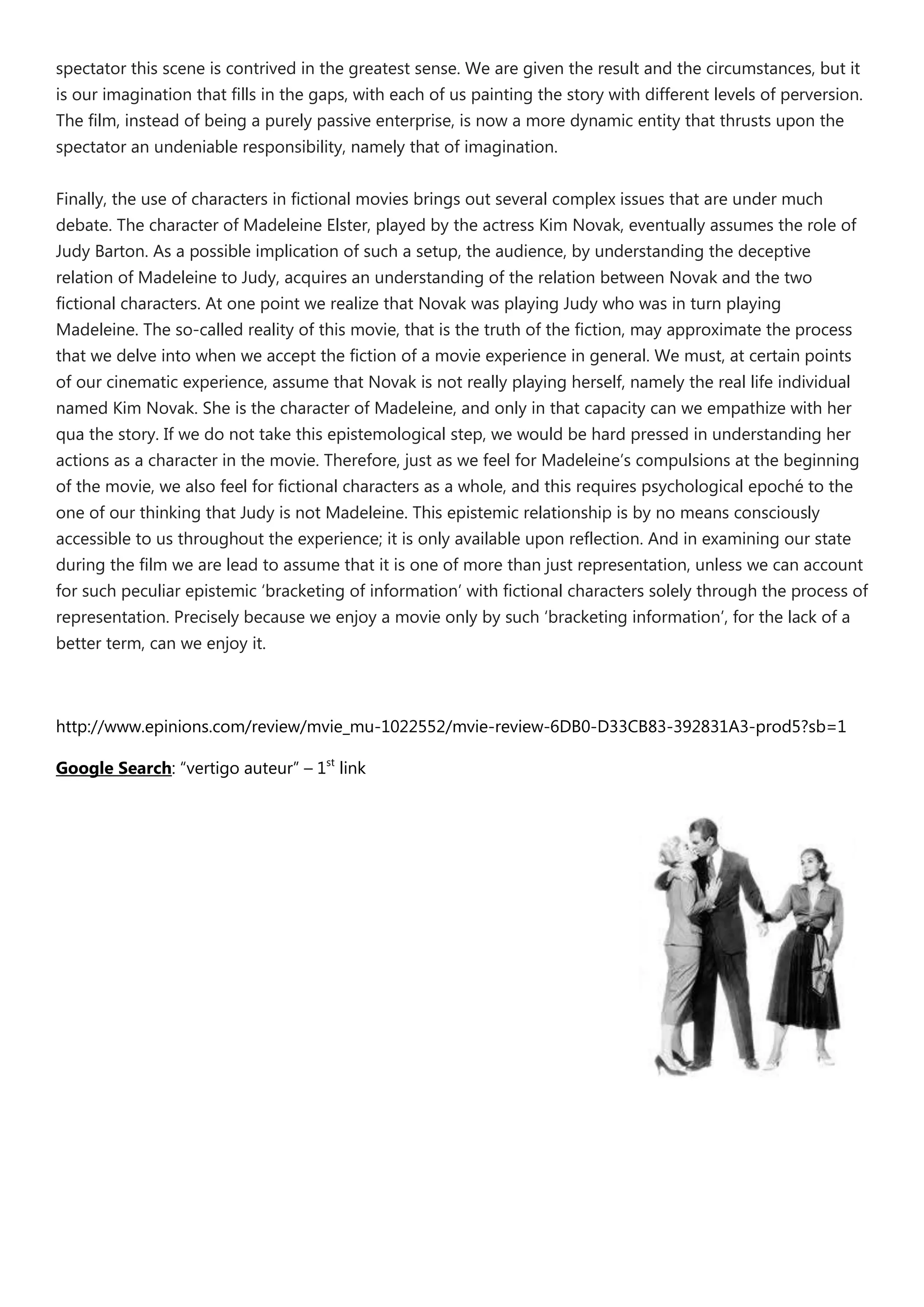 Hitchcock as an auteur handout | DOCX