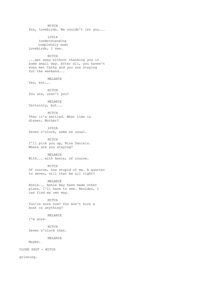 Hitchcock's the birds(script) | PDF