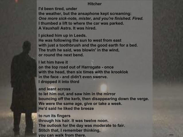 Hitcher Armitage | PPT | Poetry | Books and Literature