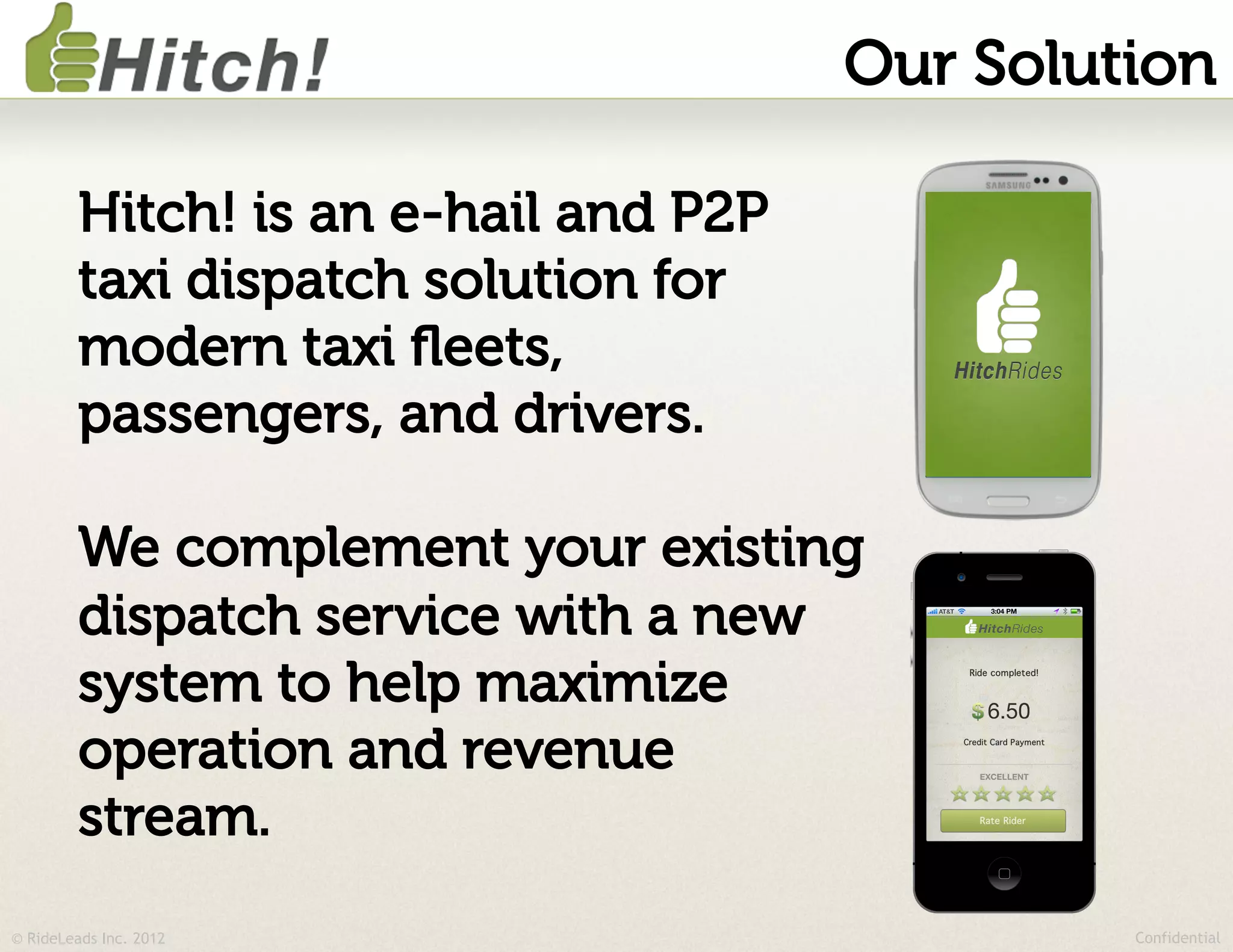Presentation - Mobile App and Service Overview: HITCH! | PDF