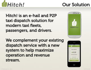 Presentation - Mobile App and Service Overview: HITCH! | PDF