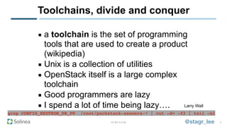 Hitchhikers guide to open stack toolchains | PDF