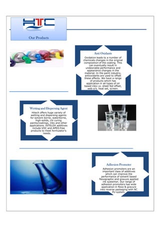 Hi Tech Corporation, Mumbai, Coating Additives & Chemical | PDF