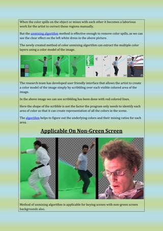 Hi-Tech Green Screen Technique From Disney | PDF