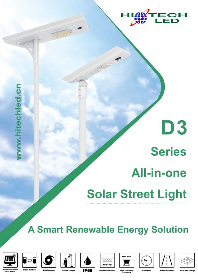 Hitechled d3 series all in-one solar street light | PDF