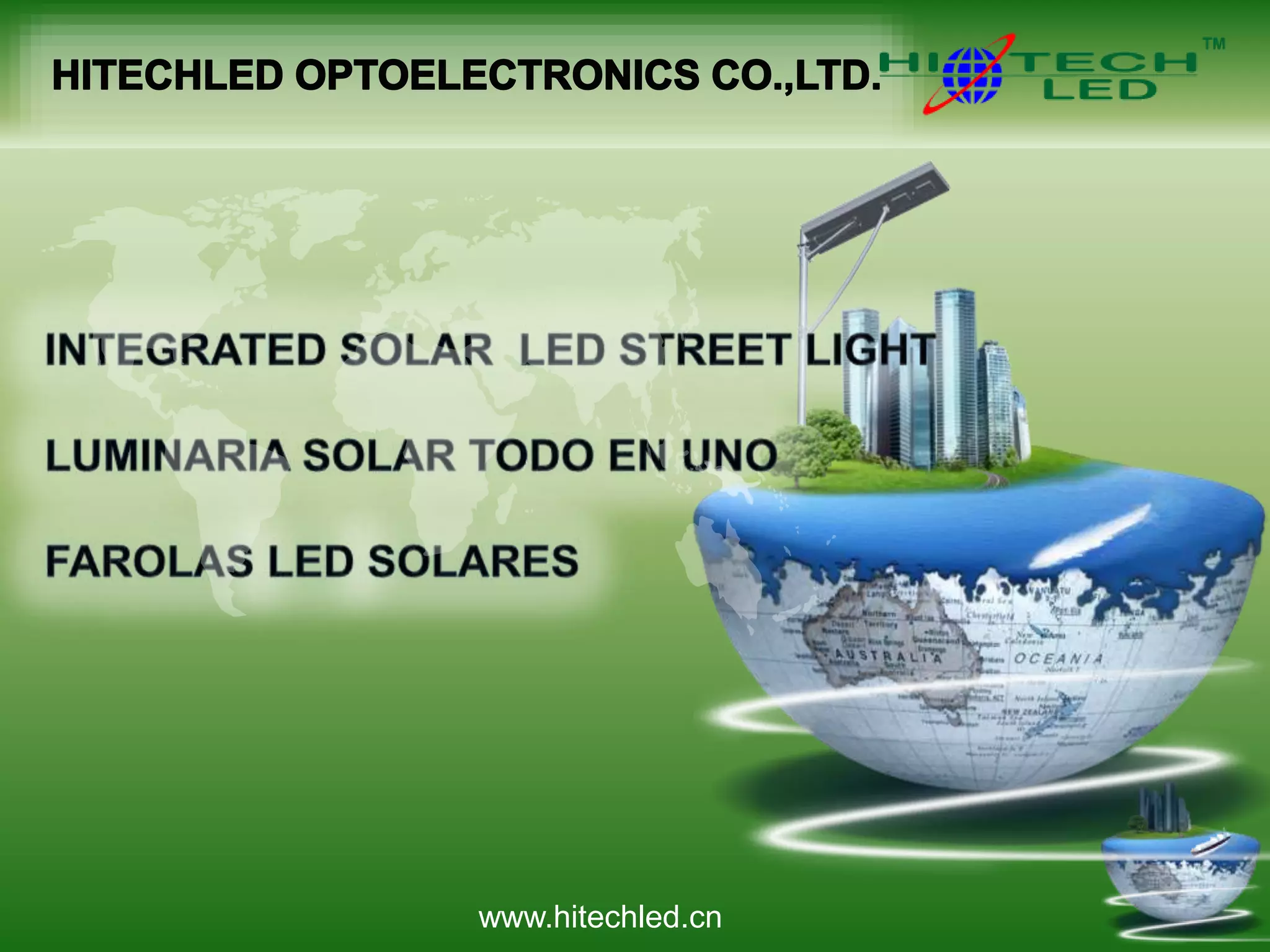 Hitechled integrated solar led street light vs other street lights | PPT