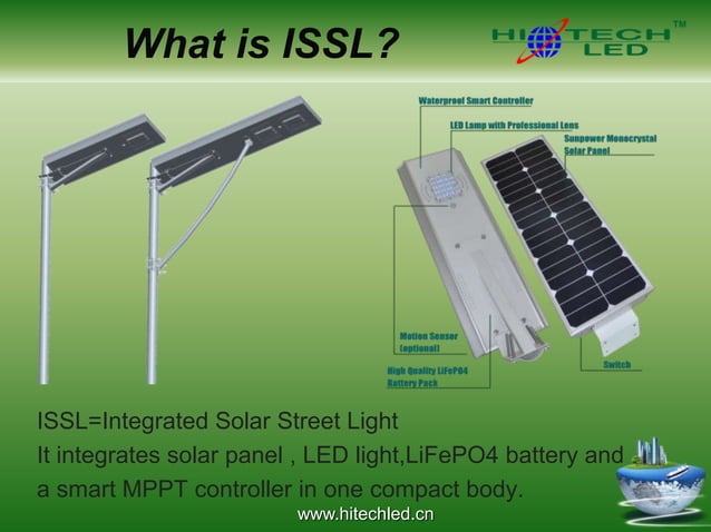 Hitechled integrated solar led street light vs other street lights | PPT