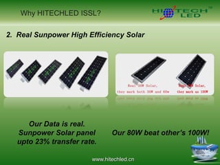 Hitechled integrated solar led street light vs other street lights | PPT