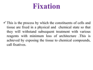 Fixatives used in histopathology | PPTX