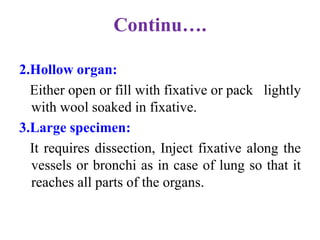 Fixatives used in histopathology | PPTX