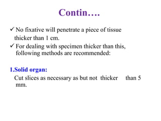 fixatives used in histopathology | PPT