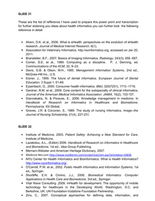 Health Informatics Terminologies: an Introduction Transcript. | DOC
