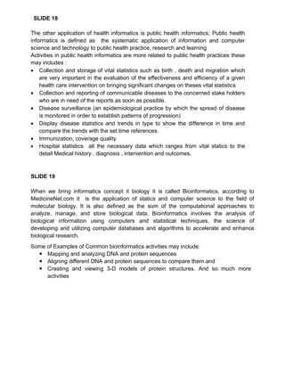 Health Informatics Terminologies: an Introduction Transcript. | DOC