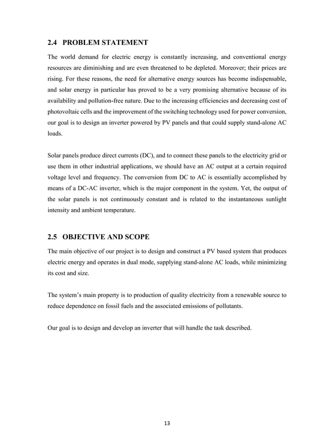 Solar Inverter Project Report | PDF