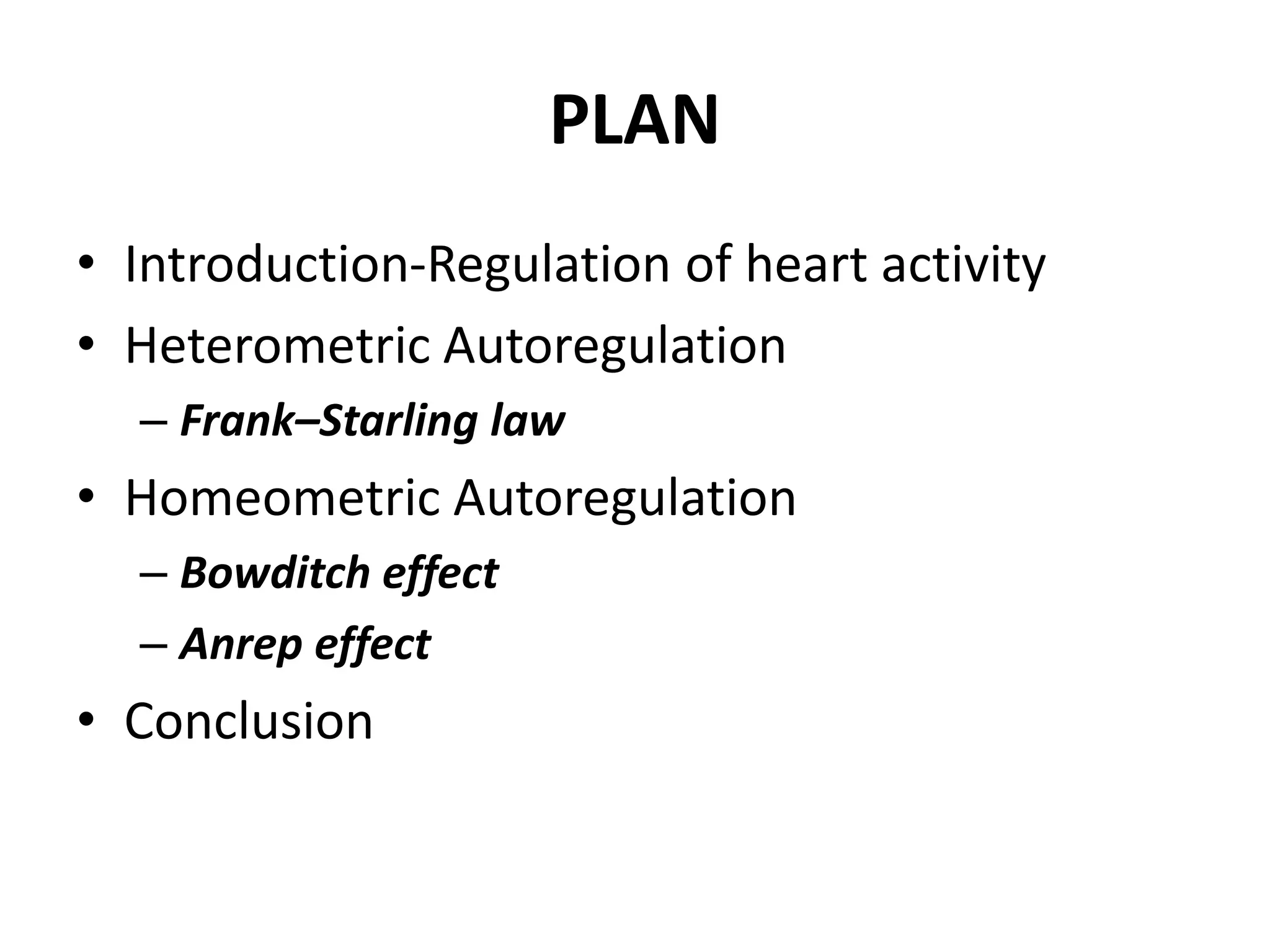 Types of Heart Activity (Autoregulation of heart) | PPTX
