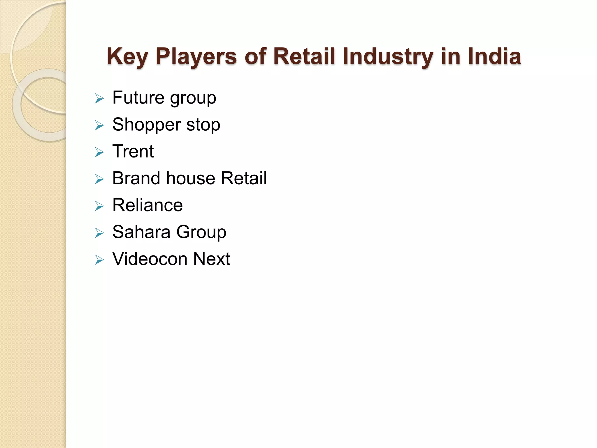Retail industry in india | PPTX