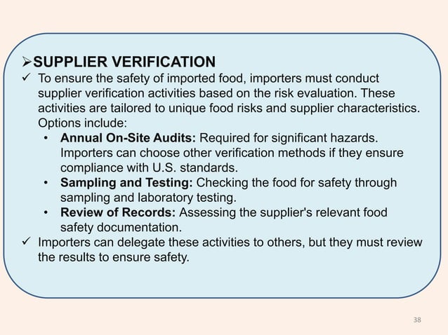 EU Food Safety Standards - Regulation 178 of 2002, Foreign Supplier ...