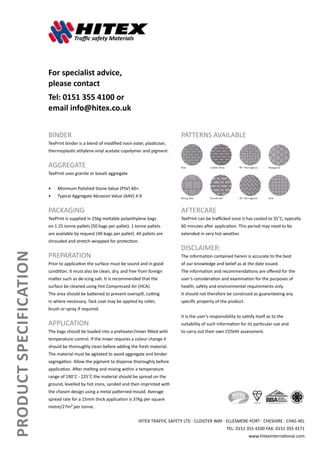 Hitex TexPrint | PDF