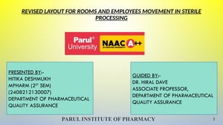 PHARMACEUTICAL MANUFACTURING TECHNOLOGY: CHANGE ROOMS AND EMPLOYEES ...