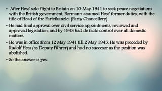 CAMBRIDGE A2 HISTORY: HITLER QUESTIONS AND ANSWERS | PPTX