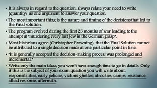 CAMBRIDGE A2 HISTORY: HITLER QUESTIONS AND ANSWERS | PPTX