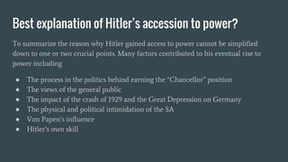 How Hitler Became Chancellor | PDF