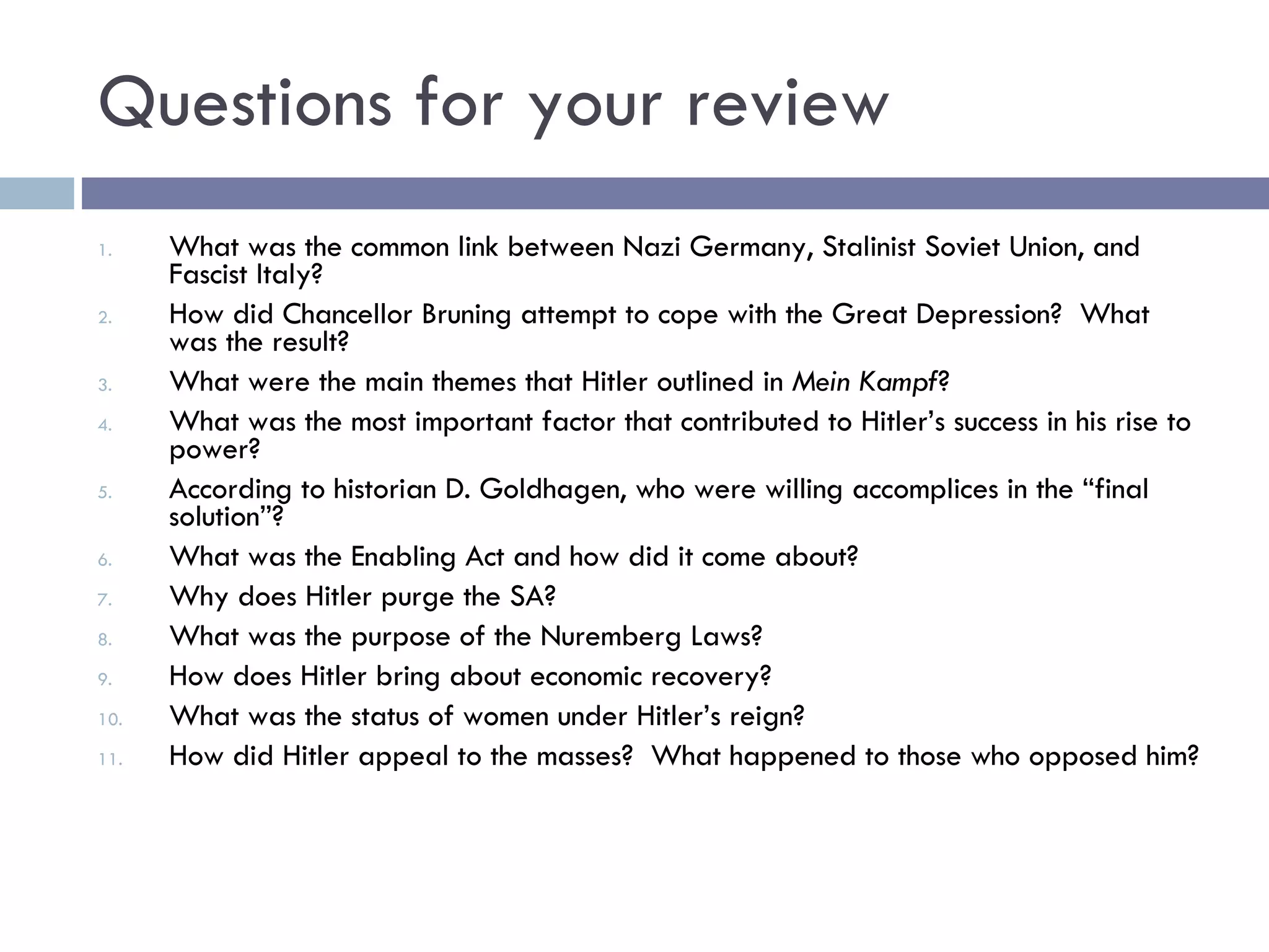Hitler And Nazism In Germany (1921 1945) | PPT