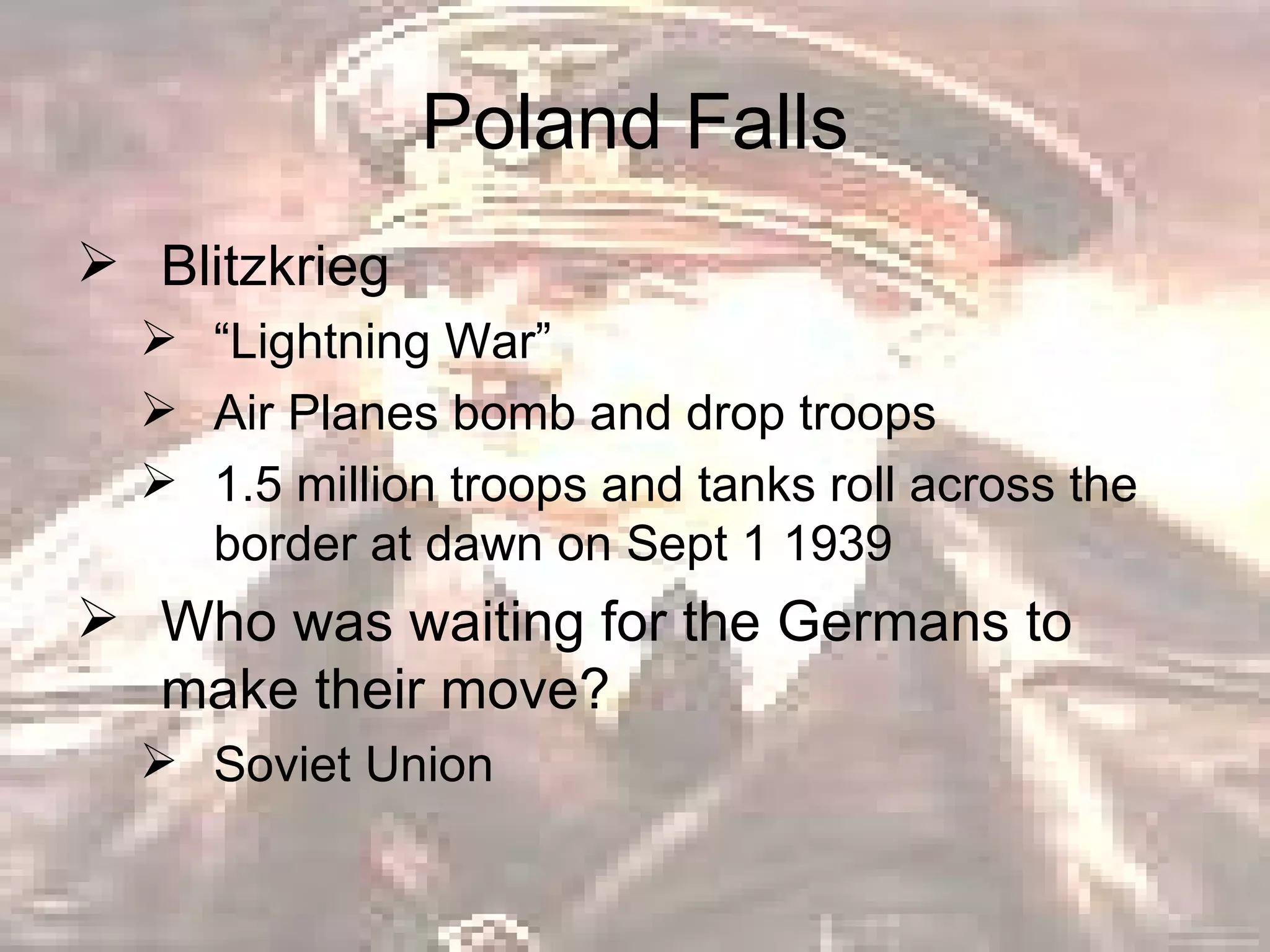 Hitler And The Blitzkrieg | PPT