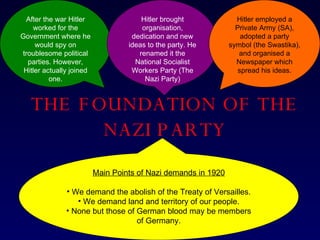 Hitler And The Growth Of The Nazi Party | PPT