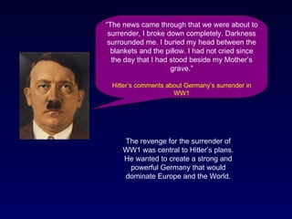 Hitler and the growth of the Nazi party | PPT