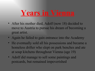 Hitler Early Years | PPT
