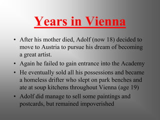 Hitler early years | PPT