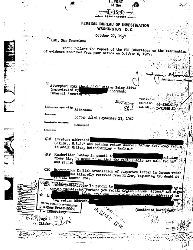 Hitler fbi documents-2 | PDF