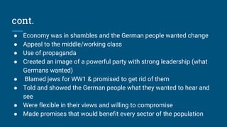 Hitler and his followers | PPT