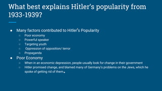 Hitler and his followers | PPT