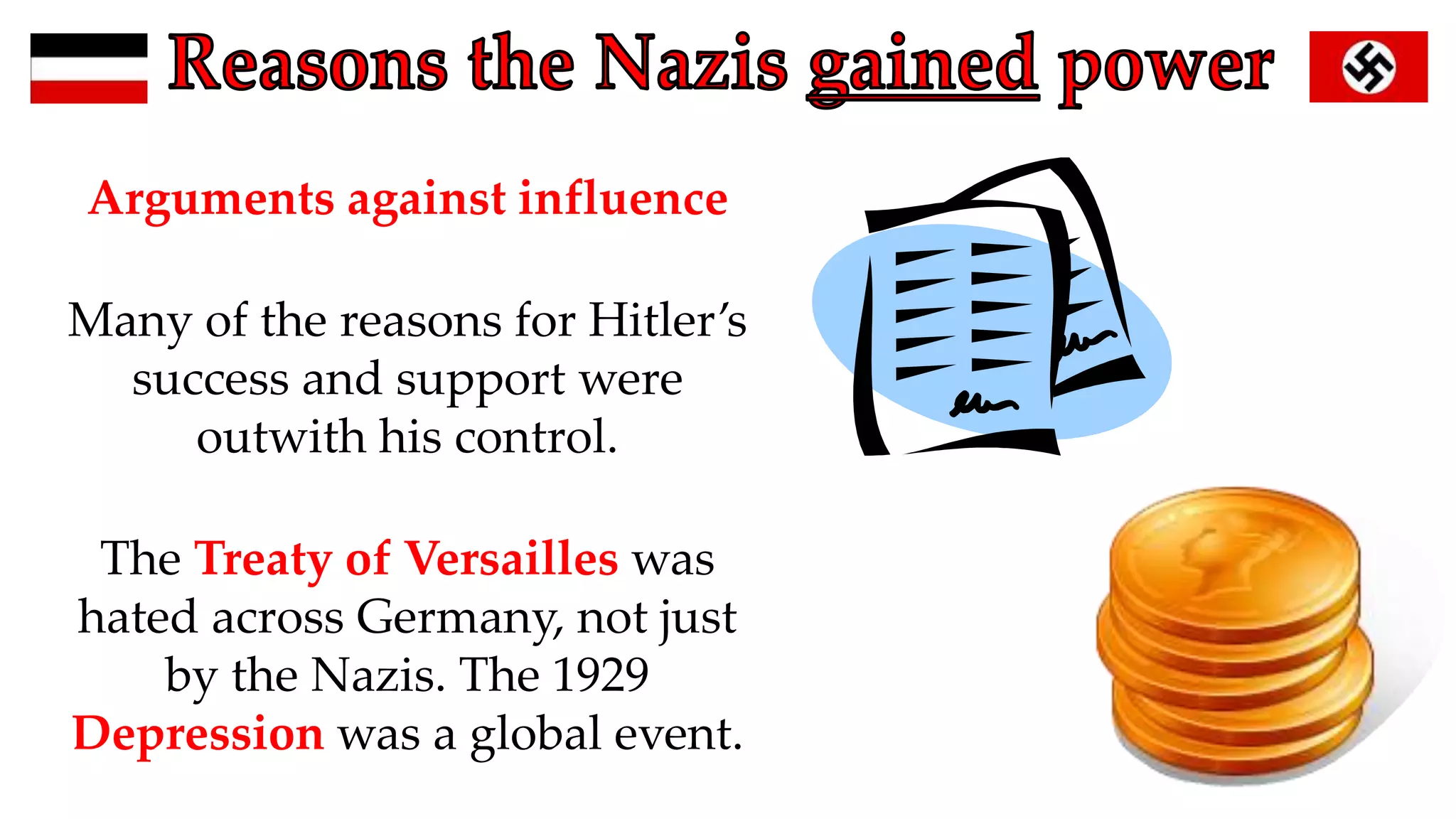 Reasons the Nazis gained power - Appeal of Hitler and the Nazis | PPT