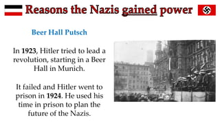 Reasons the Nazis gained power - Appeal of Hitler and the Nazis | PPTX