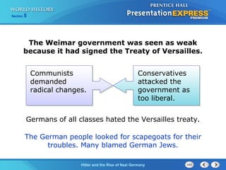 Hitler and the rise of the nazi party | PPT