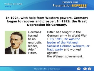 Hitler and the rise of the nazi party | PPT
