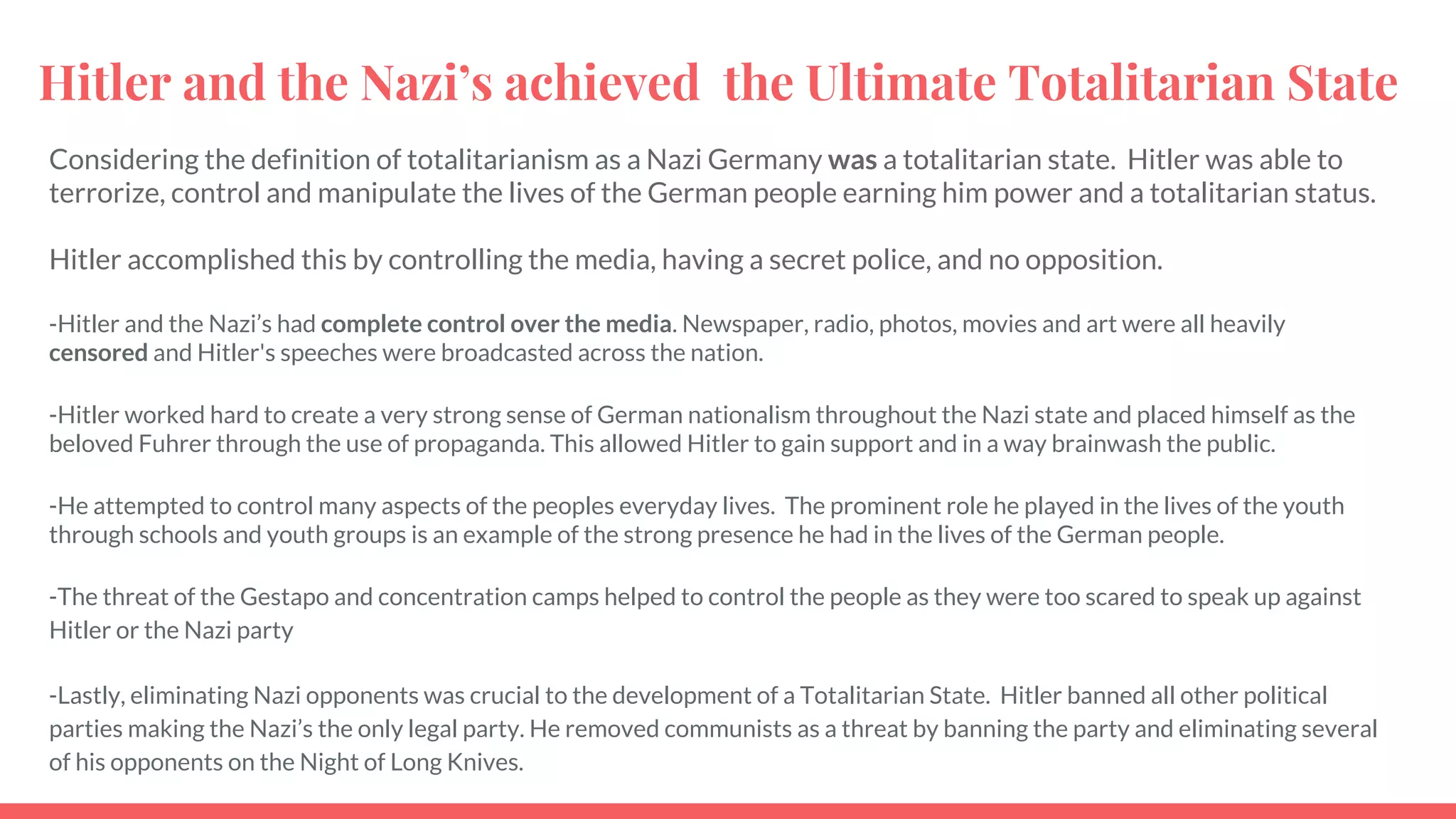 Hitler and totalitarianism | PDF