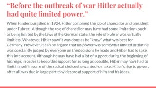 Hitler and totalitarianism | PDF