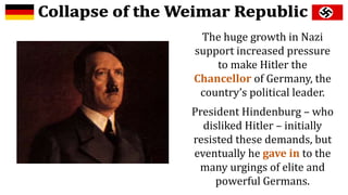Collapse of the Weimar Republic - Hitler becomes chancellor | PPTX