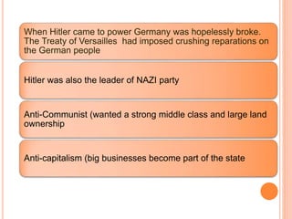 Hitler internal and external policy | PPTX