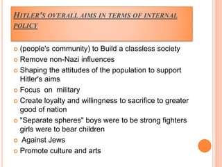 Hitler internal and external policy | PPTX