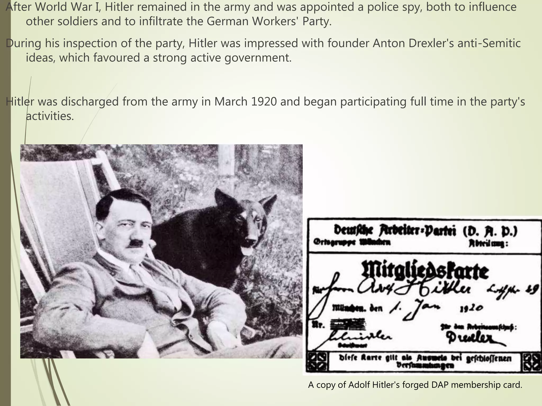 ADOLF HITLER PPT | PPTX