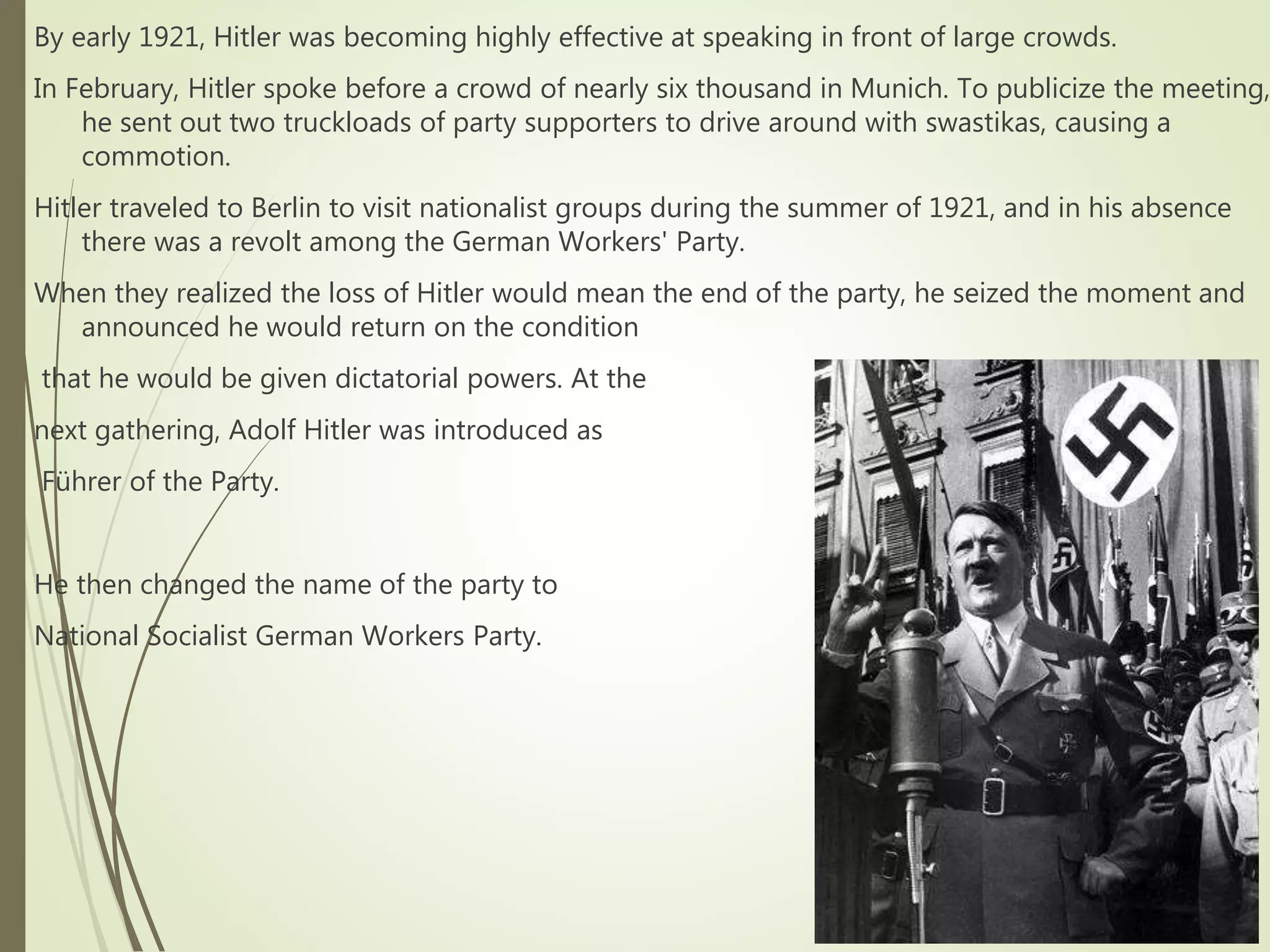 ADOLF HITLER PPT | PPTX