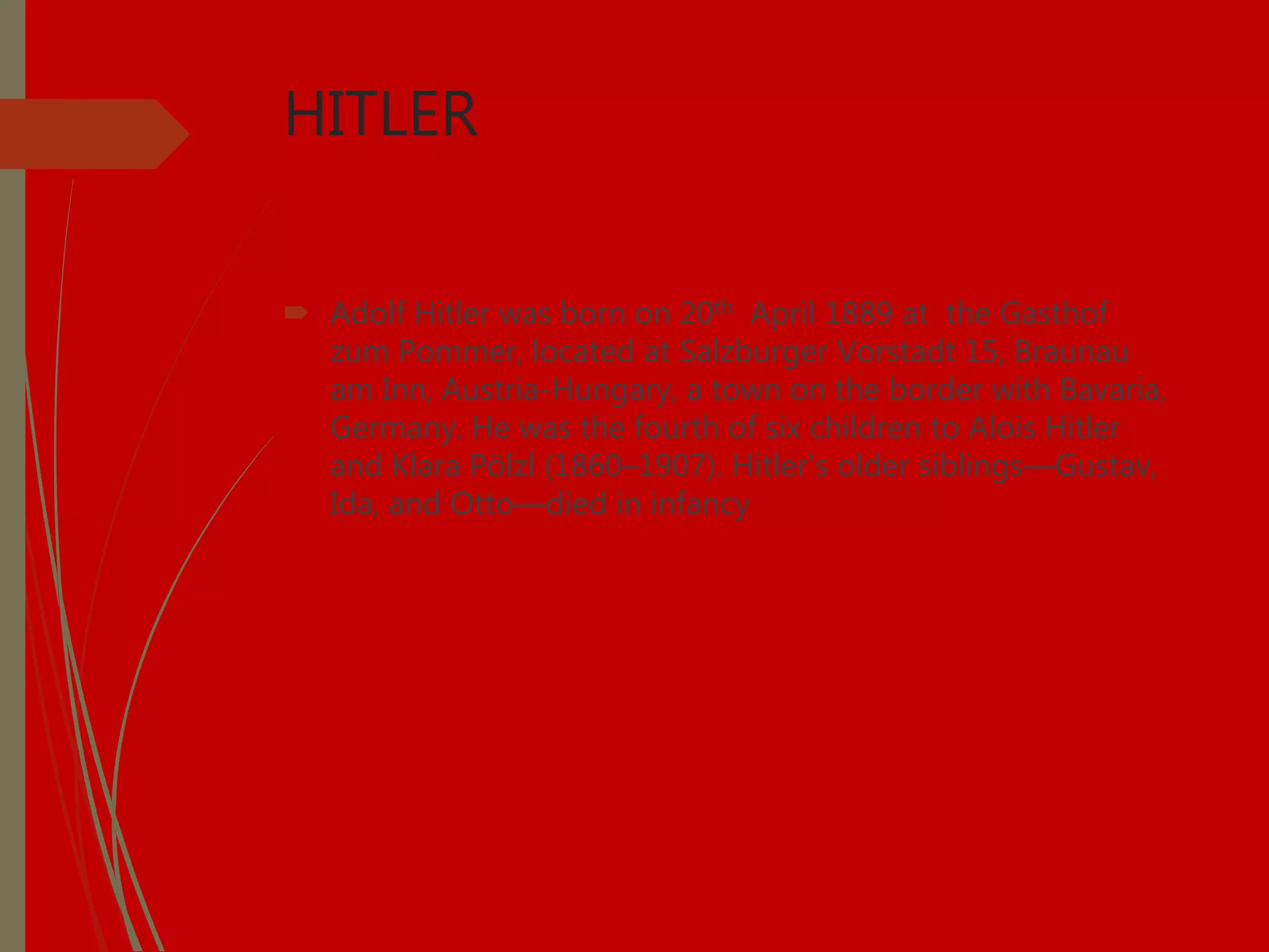 ADOLF HITLER PPT | PPTX