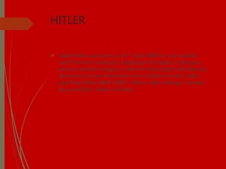 ADOLF HITLER PPT | PPTX