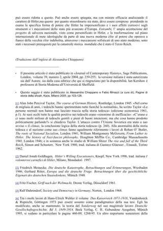 Hitler e l’unicità del nazismo | PDF